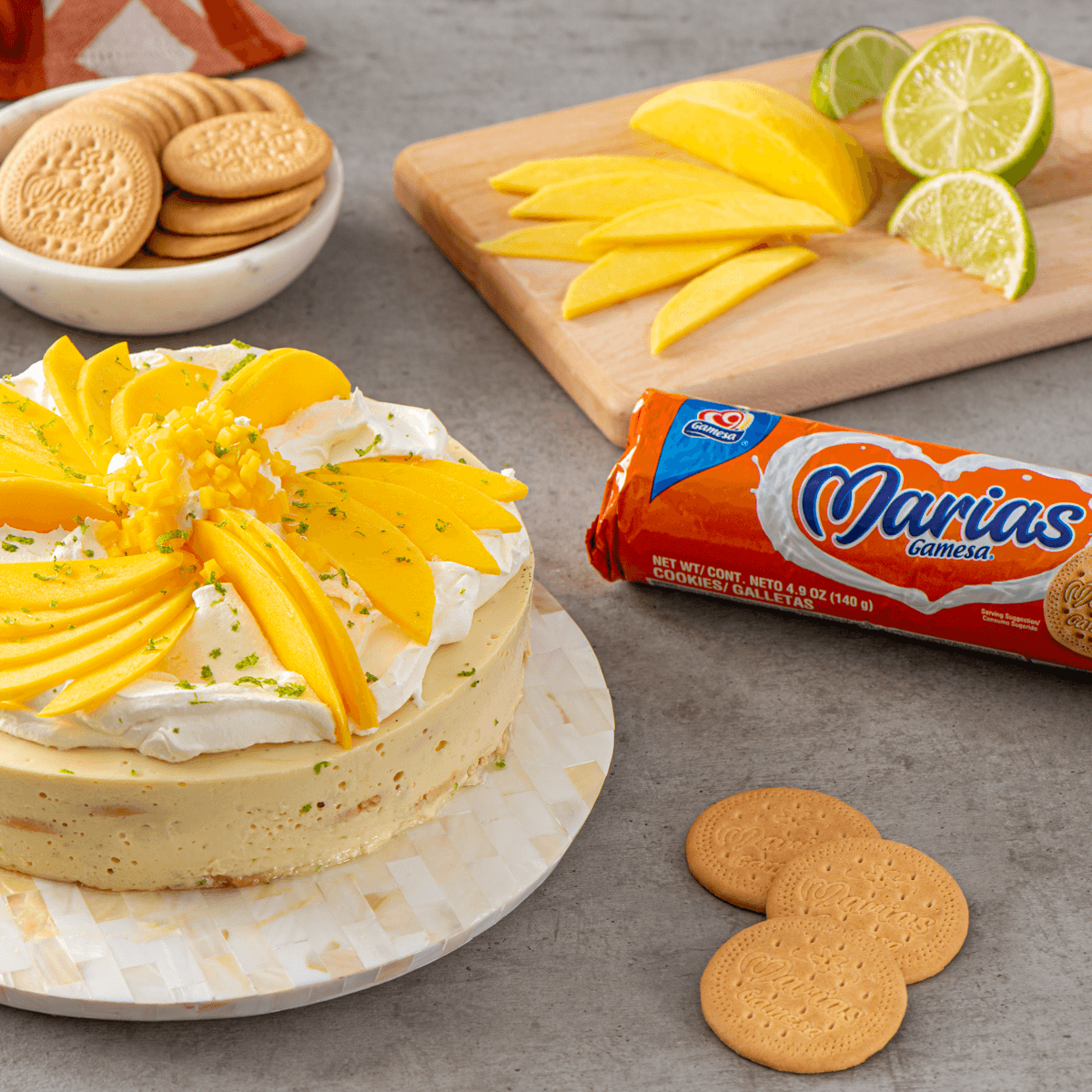 Marias Gamesa® Mango-Lime Cookie Cake